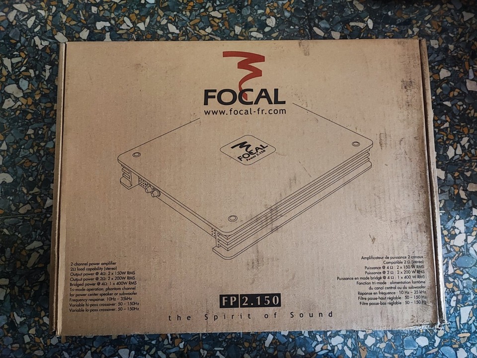 Rare Old School Focal FP 2.150 Amplifier NIB NOS Vintage Car Audio Sq ...