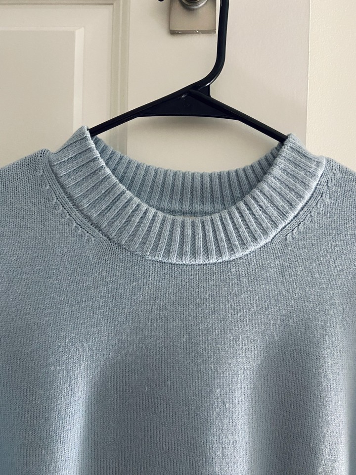 WORN TWICE A NEW DAY TARGET LIGHT BLUE COZY CREW NECK PULLOVER SWEATER ...