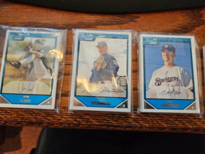 2007 BOWMAN BASEBALL (BP 1-BP110) PROSPECTS SET NM/MT+ MANY RC'S/ALL ...