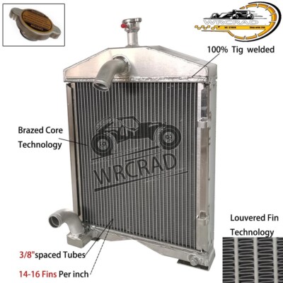 8N8005 Full Aluminum Tractor Radiator Fit Ford 8N 9N 2N Models 86551430 ...