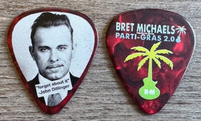 BRET MICHAELS = 2025 **John Dillinger** "Parti-Gras Tour" Signature ...