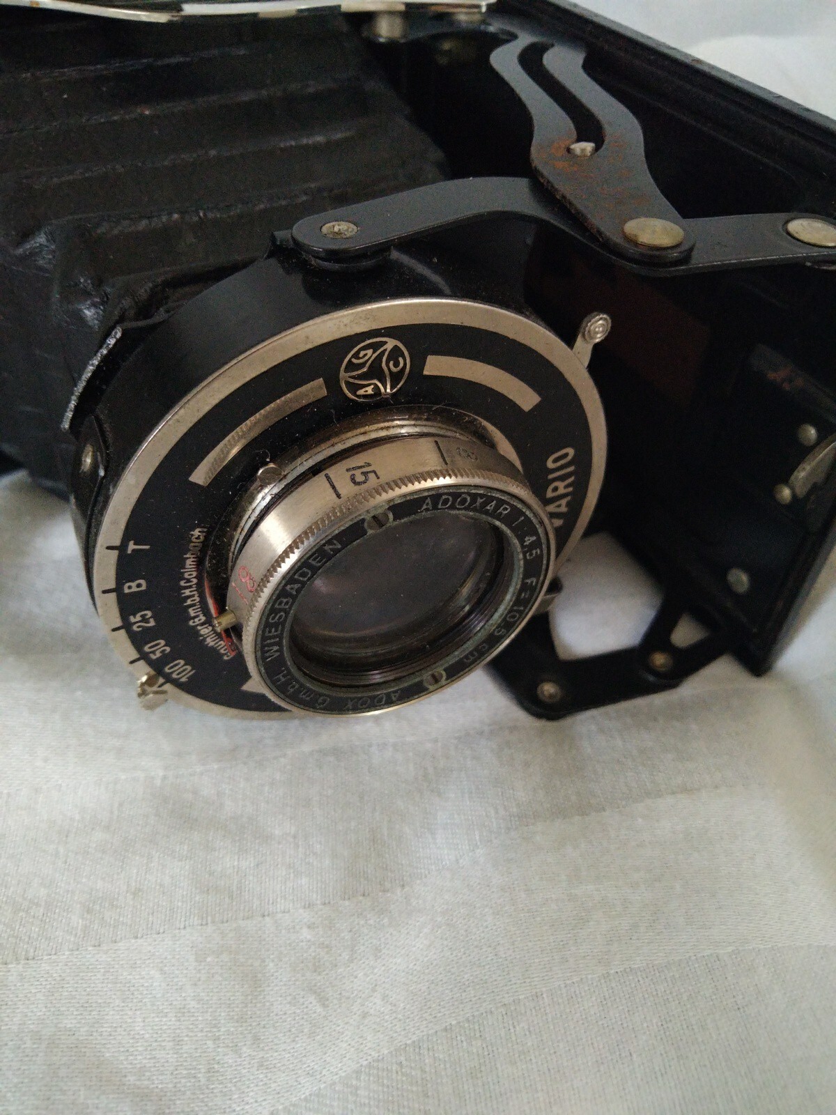 VINTAGE GAUTHIER GMBH CALMBACH VARIO FOLDING CAMERA w/10.5cm F4.5 LENS ...