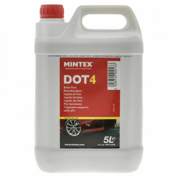Mintex MBF4-5000B Dot 4 Brake Fluid (5L) for sale online | eBay