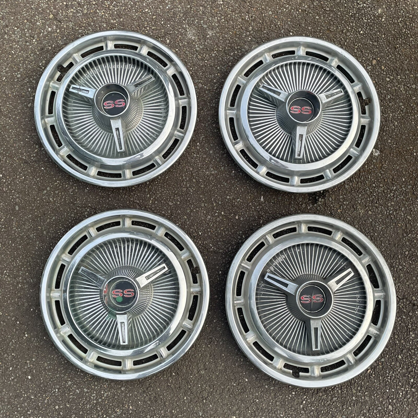 1965 1966 Chevrolet Impala Chevy II Nova SS Hubcap Rim Wheel Cover Hub ...