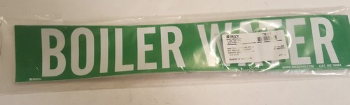 Brady Y76122 BOILER WATER Stickers 13 3/4" x 2 1/2" | eBay Australia