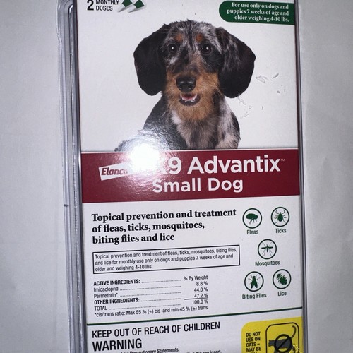 Sealed Dog Flea And Tick Killer |Elanco K9 Advantix Small Dogs 4-10 LBS ...