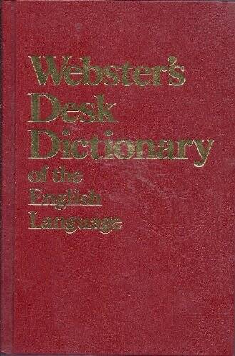 Webster's Desk Dictionary - Hardcover By Rh Value Publishing - GOOD ...