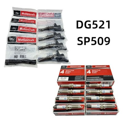 OEM Motorcraft 8 Ignition coil DG521 & Spark Plug SP509 For Ford F150 4 ...