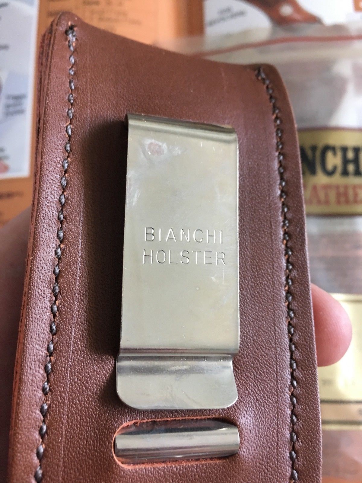 Vintage Bianchi Single Magazine Holder Shoulder Holster Component 45 ...