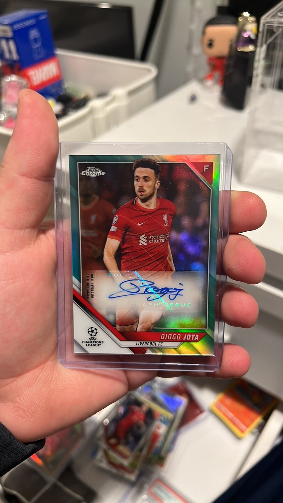 2022 DIOGO JOTA 144/199 AUTO TOPPS CHROME UEFA CHAMPIONS LEAGUE ...
