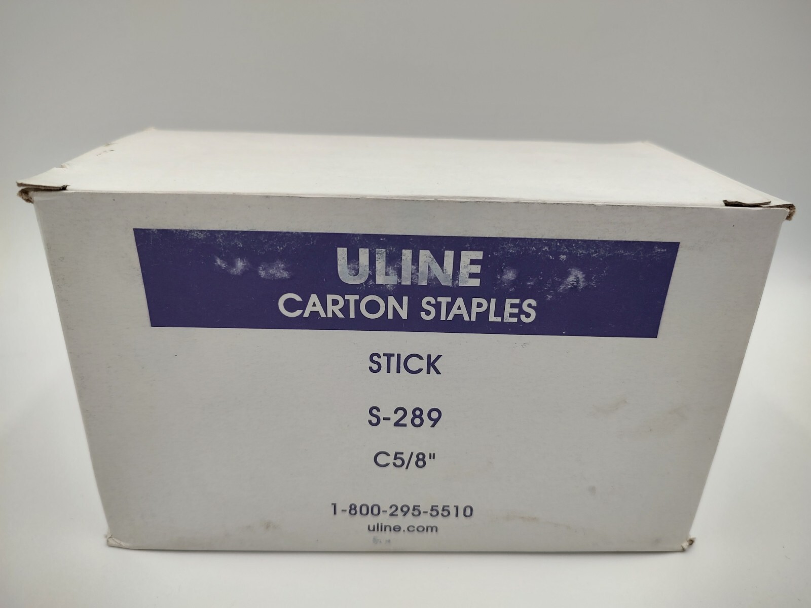 Uline Manual Carton Box Staples C5/8" Staples S-289 Box of 2,500 1 1/4 ...