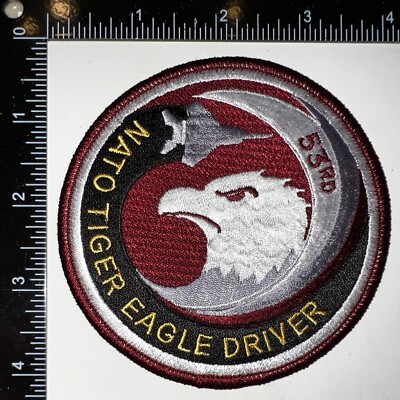 USAF 53rd Fighter Squadron NATO Tiger Eagle Driver Swirl Patch | eBay