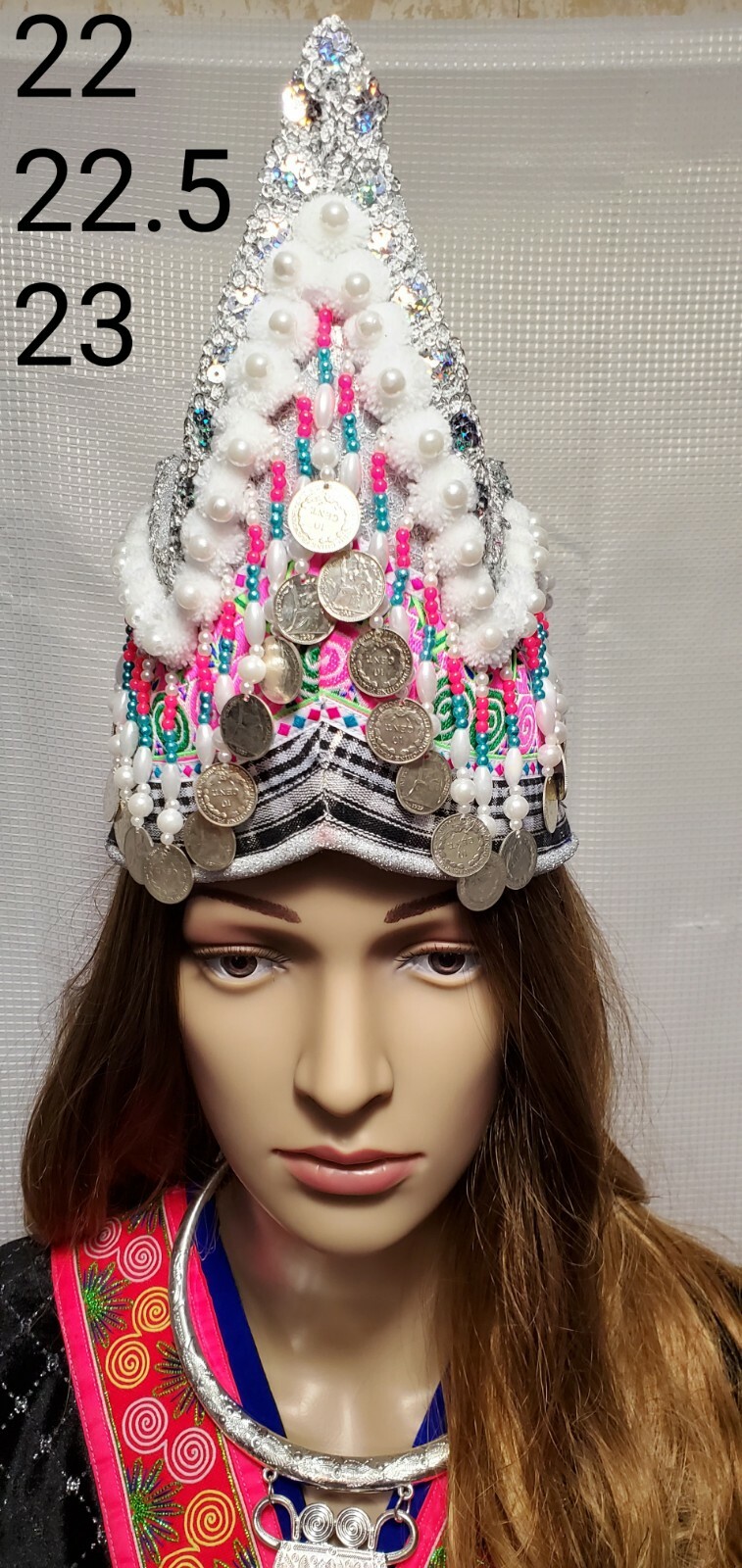💥On SALE 💥Beautiful Handmade Hmong Crown PRINCESS hats with pom Poms | eBay