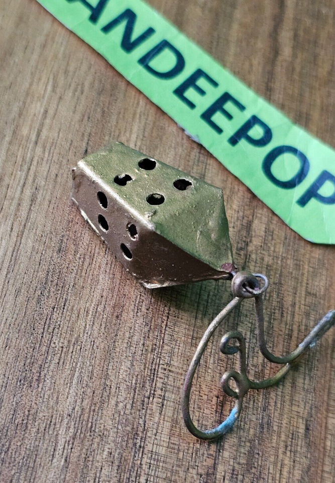 Vintage Gold Tone Abstract Cage Charm Metal Hanging Pendant Ornament | eBay