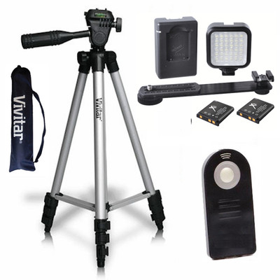 VIVITAR 50" PRO LIGHT WEIGHT TRIPOD + 36 LIGHT LED + REMOTE FOR CANON ...