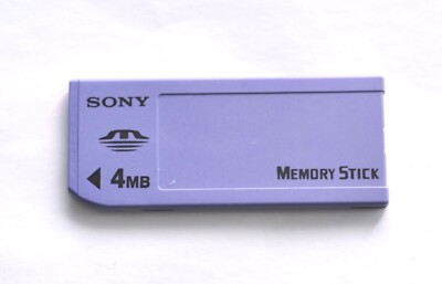 Sony Memory Stick 4MB MEGABYTE MSA-4A Camera Memory Card | eBay