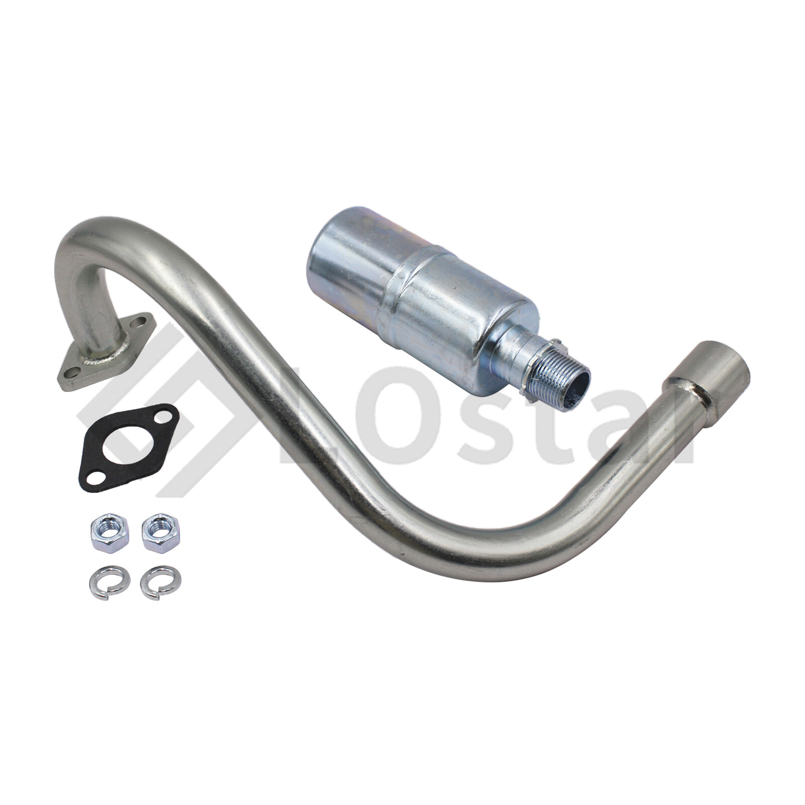 Exhaust Pipe w/Muffler For Honda GX160 GX200 Predator 212cc DuroMax 7 ...
