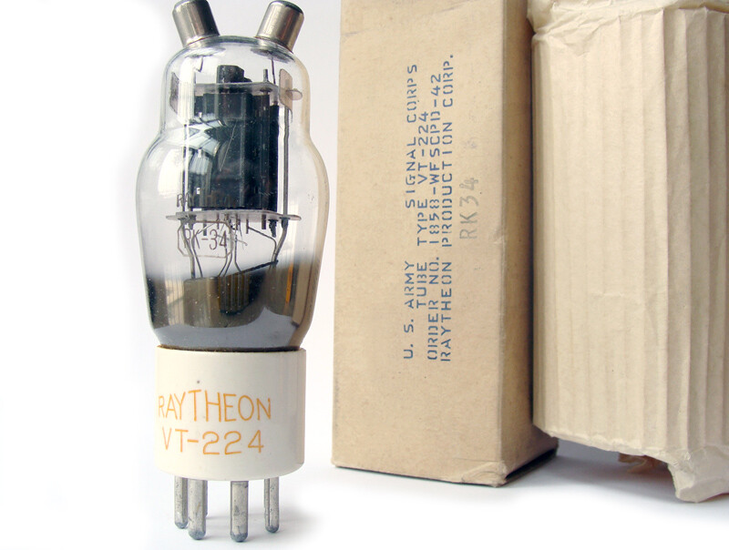 RK34/2C34 RAYTHEON NOS Tube Röhre Lampe TSF Valvola Valve 진공관 真空管 电子管 ...