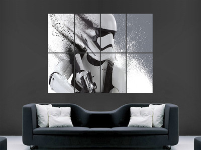 STORMTROOPER STAR WARS POSTER ABSTRACT TRIPPY ART LARGE GIANT WALL ...
