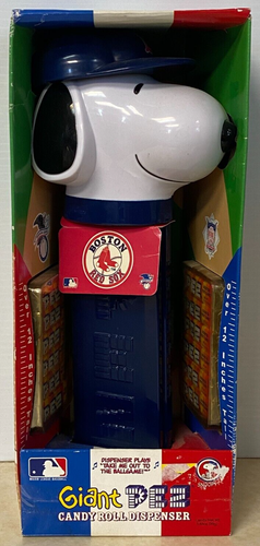 (MA6) SNOOPY BOSTON RED SOX GIANT MUSICAL PEZ UNOPENED PEANUTS | eBay