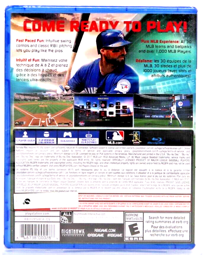 RBI Baseball 2017 (2017, PlayStaytion 4) Kevin Pillar Variant Cover ...