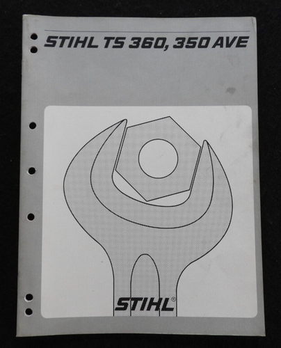 Véritable STIHL Ts 360 350 Ave Béton Scie Service Réparation Manuel ...