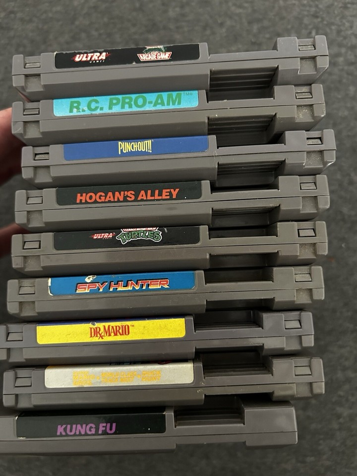 Original NES Game Lot 9 Games! | eBay