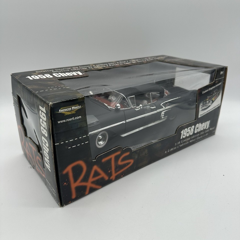 ERTL American Muscle RATS 1/18 scale 1958 Chevy Impala 33706 Die Cast ...