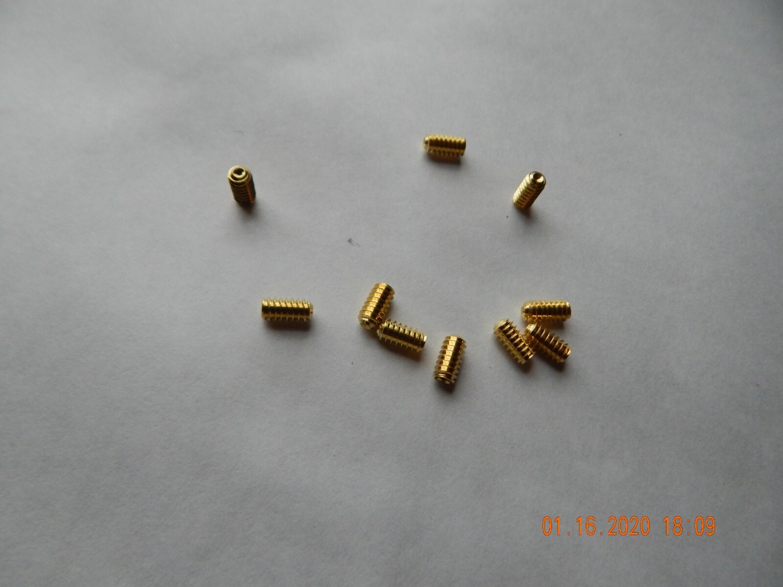 BRASS SOCKET SET SCREWS 10/24 x 3/8" CUP POINT 10 PCS. NEW | eBay