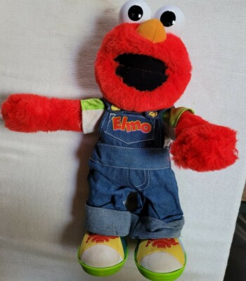Elmo Sesame Street Lets Pretend Elmo Plush Talking Toy Doll Stuffed ...
