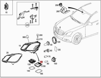 Genuine MERCEDES A207 C207 S212 W212 Control unit complete 2129007804 ...