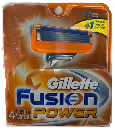 Gillette Fusion Power Razor Blades, 4 Cartridges (Bulk Packaging ...