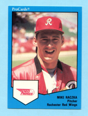 1989 Pro Card Minor League - Mike Raczka - Rochester Red Wings - Box ...