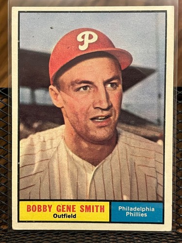 BOBBY GENE SMITH 1961 TOPPS #316 PHILADELPHIA PHILLIES VINTAGE BASEBALL ...