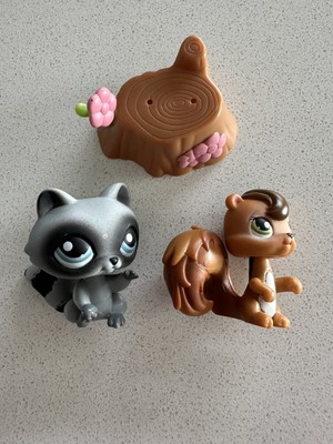 Littlest Pet Shop LPS Complete #195 Squirrel #196 Raccoon | eBay Australia