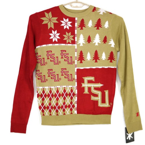 Florida State Seminoles FSU NCAA Klew Sweater Size Large Gold Red | eBay