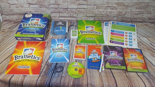 Brainetics Math Memory System Deluxe Set 7 DVD Flash Cards Opened ...