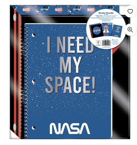 NASA Stationery Bundle 3Ring Binder Folder Notebook Composition Book ...