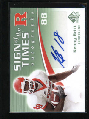 KENNY BRITT 2010 SP AUTHENTIC SIGN OF THE TIMES AUTOGRAPH AUTO AD7198 ...