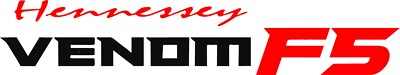 Hennessey Venom F5 Decal Sticker 12" x 2.25" Red & Black Set of 2 | eBay