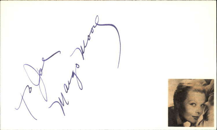 Margo Moore D.2000 Actress Perry Mason Signed 3" x 5" Index Card | eBay