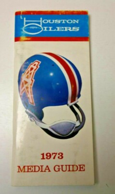 1973 NFL FOOTBALL MEDIA GUIDE HOUSTON OILERS VERY RARE AND COOL AND IN ...