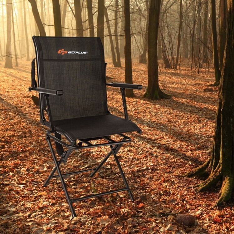 360° Swivel Ground Duck Hunting Chair Foldable Portable Mesh Chair W ...