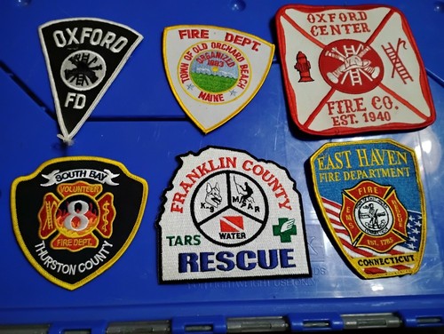 6 FIRE Department & Emergency Rescue Patches All Unique | eBay