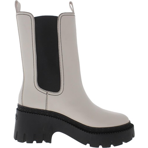 Coach Womens Alexa Black-Ivory Chelsea Boots Shoes 7.5 Medium (B,M ...