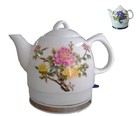 Ceramic Electric Kettle Peony Electric Ceramic Kettle 2-tone Ceramic ...
