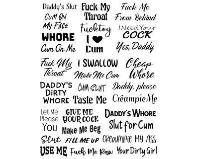 30 Kinky Temporary Tattoos Adult Naughty Sex Daddy Flirty Tattoo Body ...