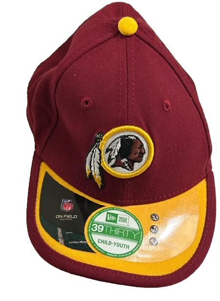 New Era Youth Washington Redskins On Field 39THIRTY Cap, Red/Yellow ...