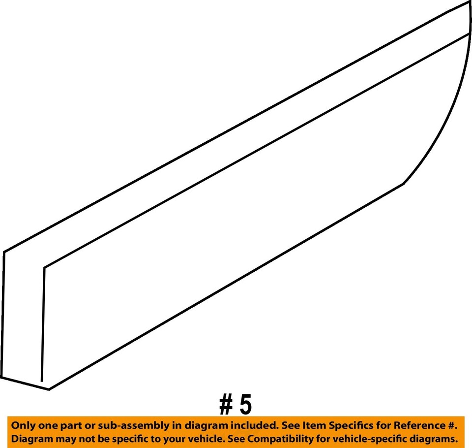 FORD OEM 00-07 Focus Quarter Panel Exterior Trim-Body Side Mldg ...