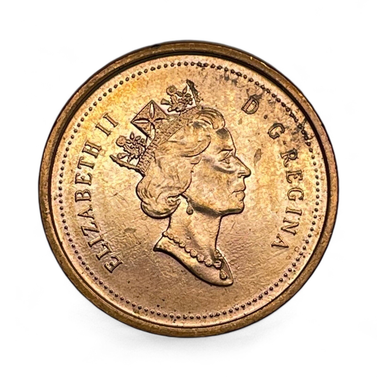 UNC 2001 Canada One Cent Penny MAPLE LEAF Queen Elizabeth II KG Non ...